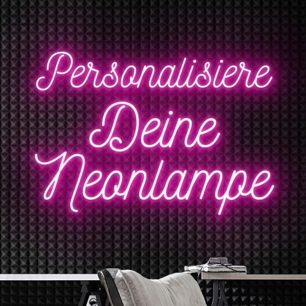 Konfigurator - Neon LED Clip Schild - Personalisierter Indoor Neon Sch